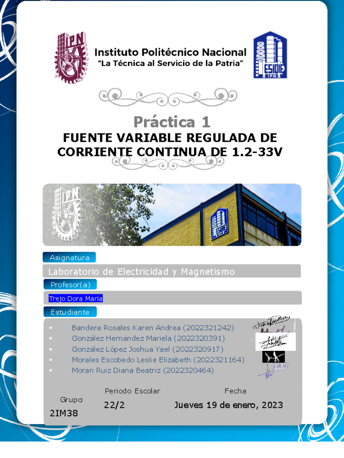 P2 EQ2 2IM38 - Práctica 2 - Práctica 1 FUENTE VARIABLE REGULADA DE ...