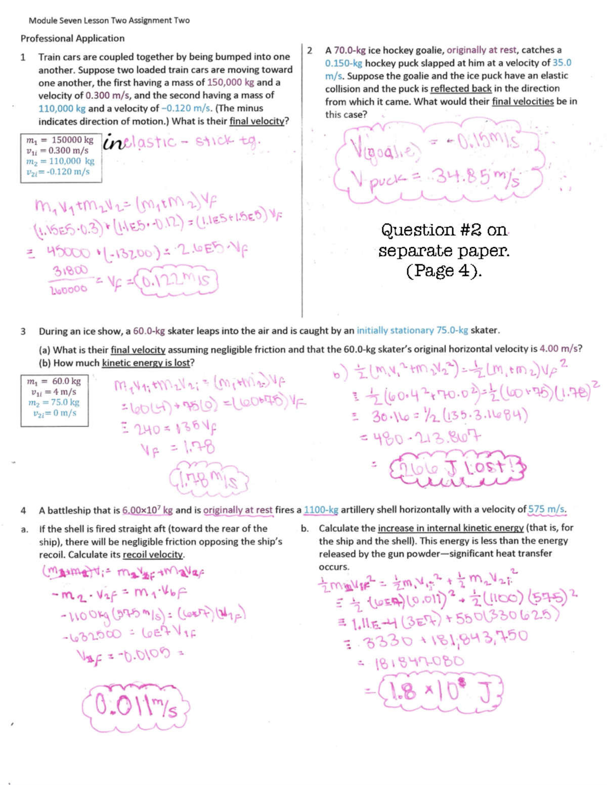 Module Seven Lesson Two Assignment Two - Studocu