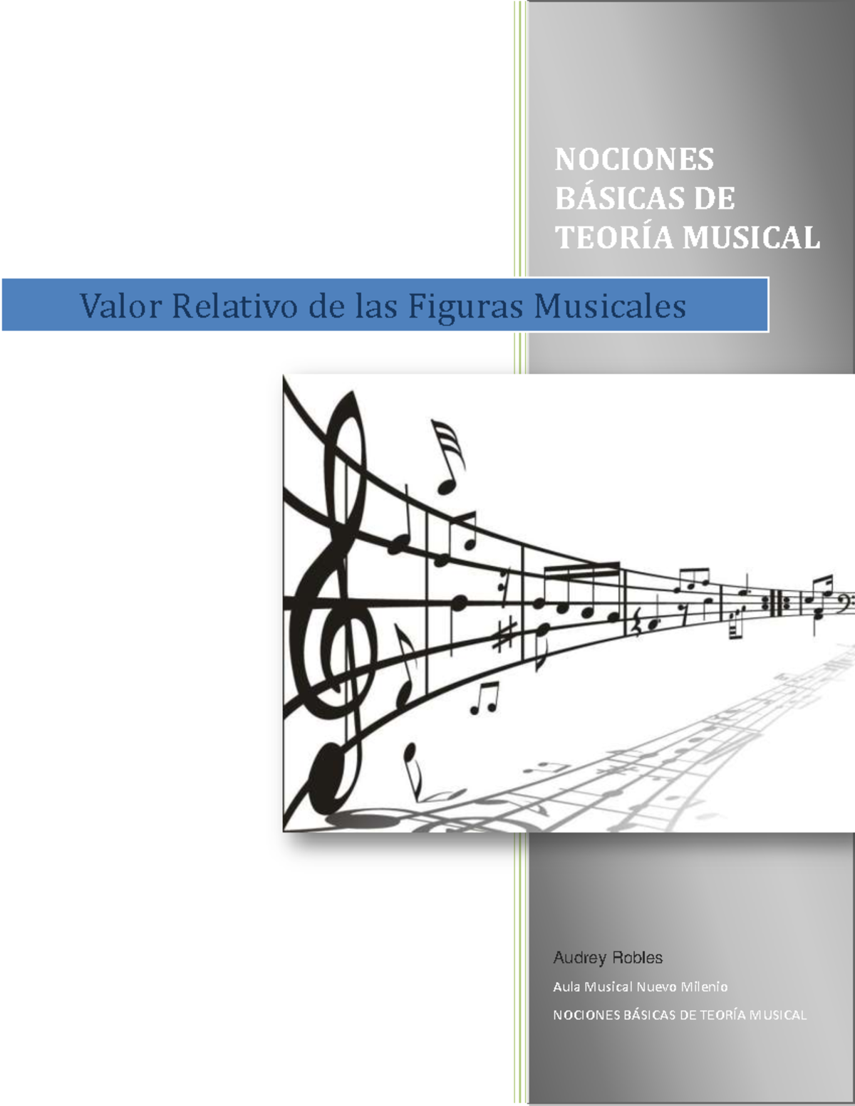 Valor relativo de las figuras musicales - NOCIONES BÁSICAS DE TEORÍA ...