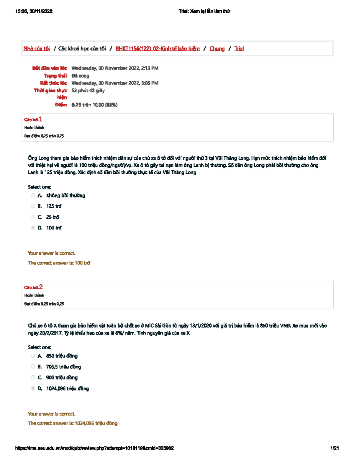 Bản sao của ktbh1 - Ktbh - Kinh tế bảo hiểm - Studocu