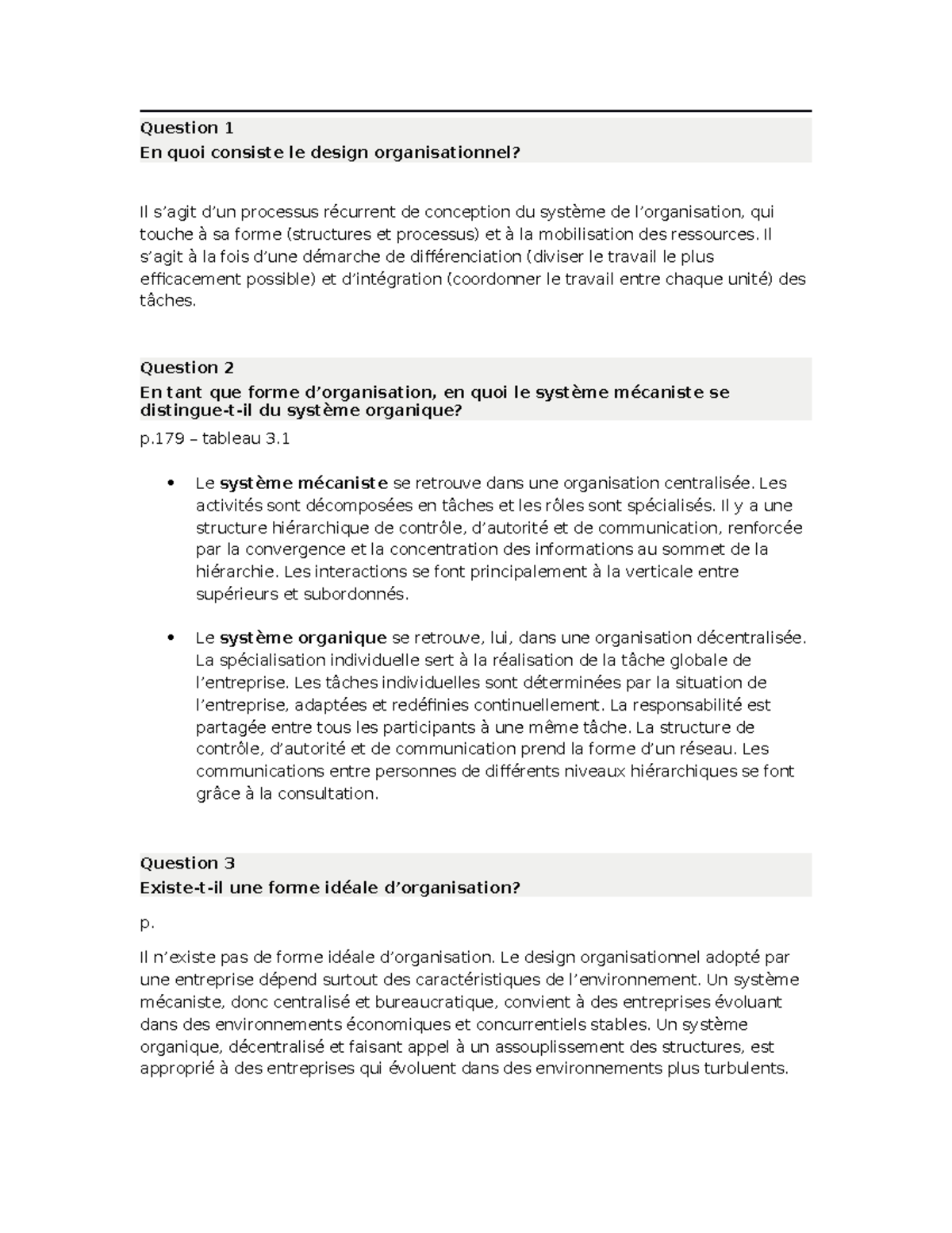 Auto-évaluation #9 - Auto-évaluation #9 - Question 1 En quoi consiste ...