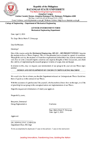 Thesis Project- Topic- Proposal-FORM-1 - BATANGAS STATE UNIVERSITY The National Engineering ...