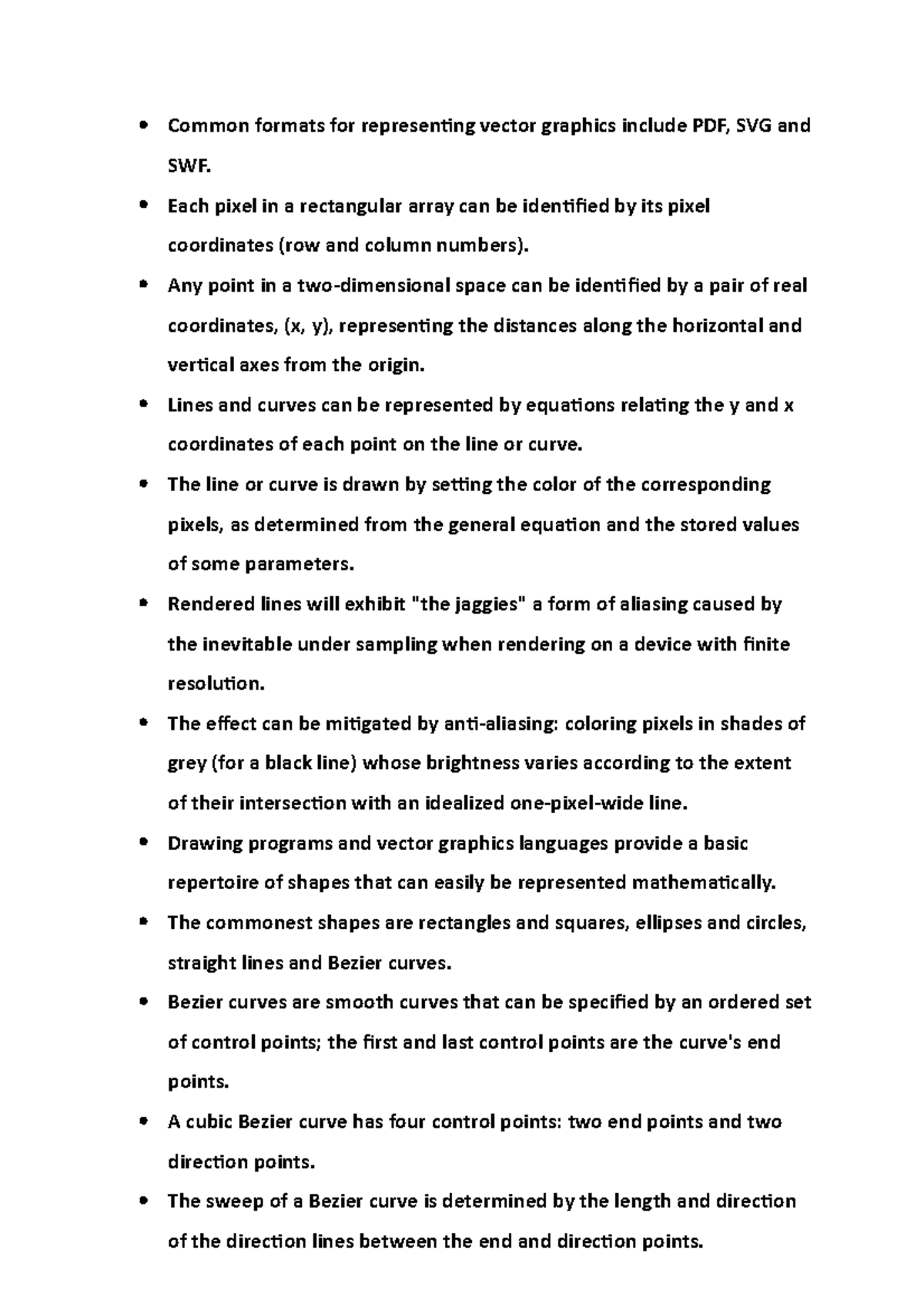 3 Vector and 3-D Graphics Techniques and Tools - Common formats for ...