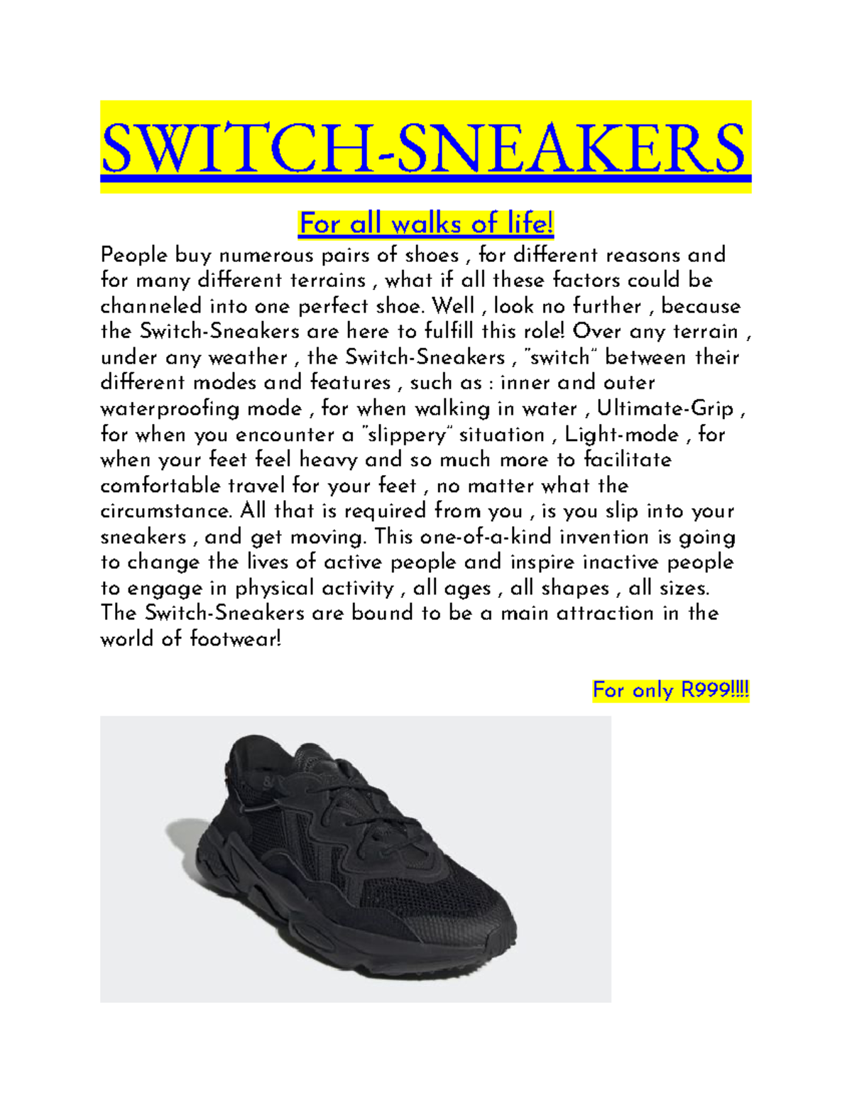 Switch- Sneakers - SWITCH-SNEAKERS For all walks of life! People buy ...