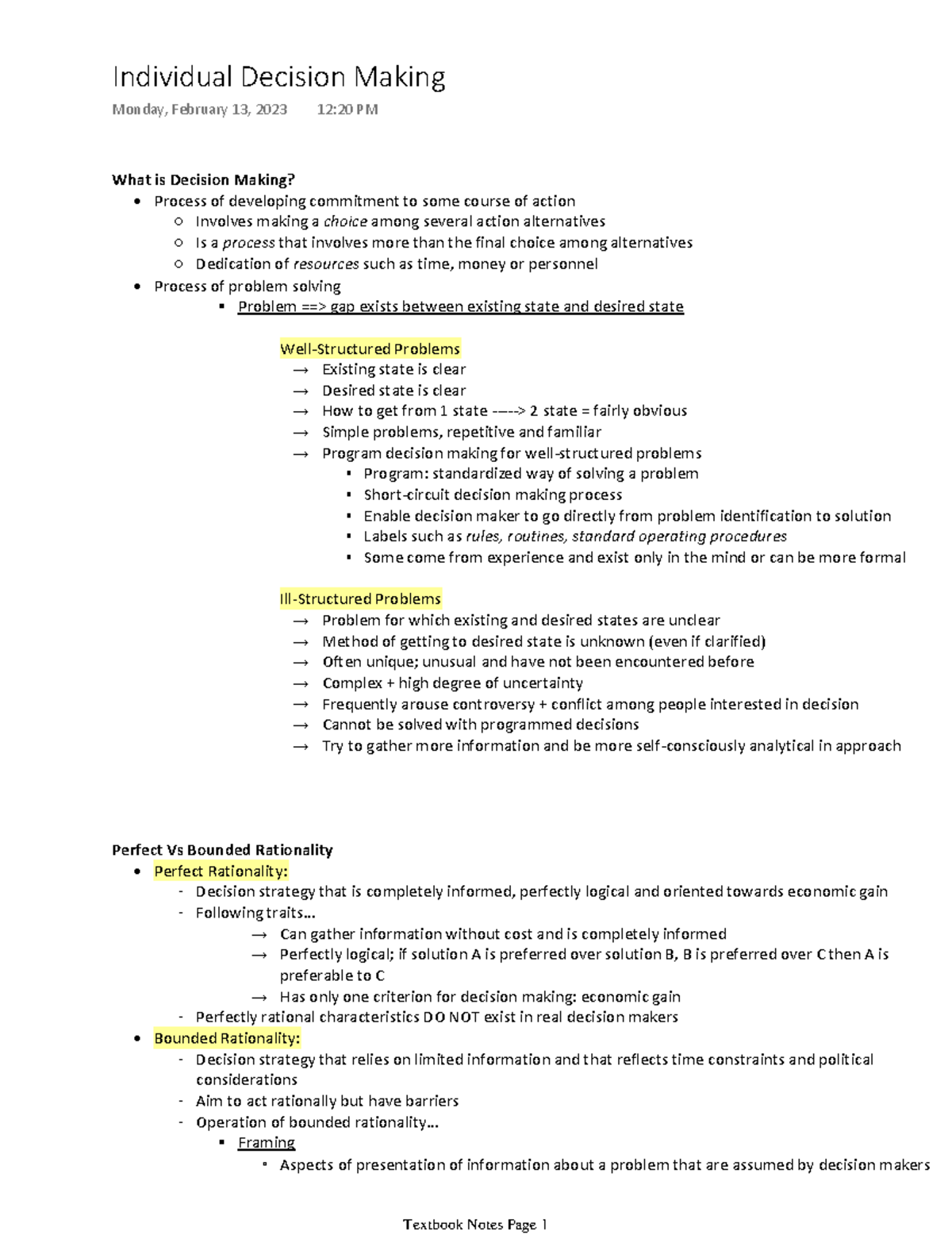 Individual Decision Making - What is Decision Making? Process of ...