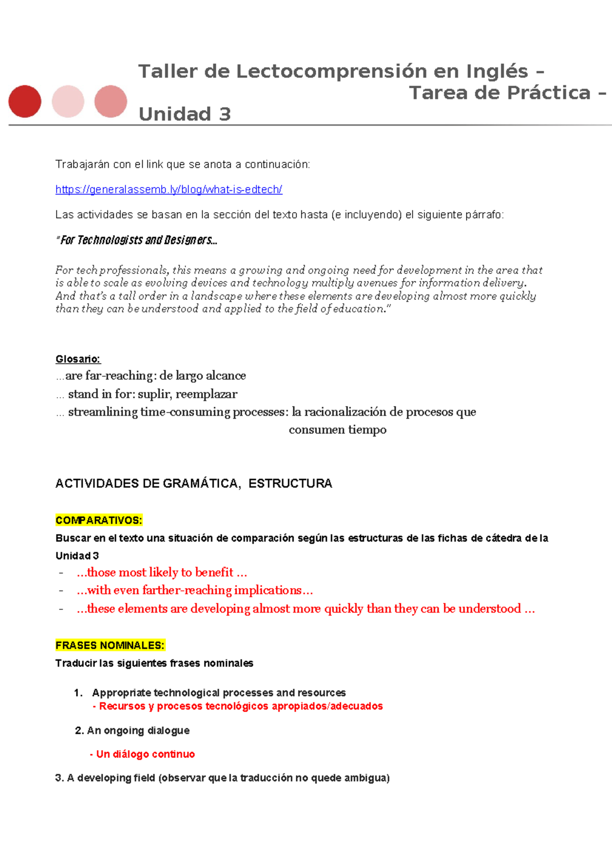 Tarea de Práctica U3 2021 1 con clave - Trabajarán con el link que se anota a continuación ...