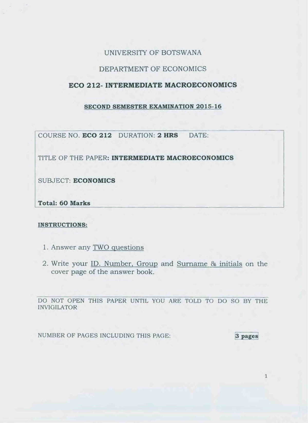 01 16 011682 - TUTORIAL WORK - Intermediate Macroeconomics - Studocu