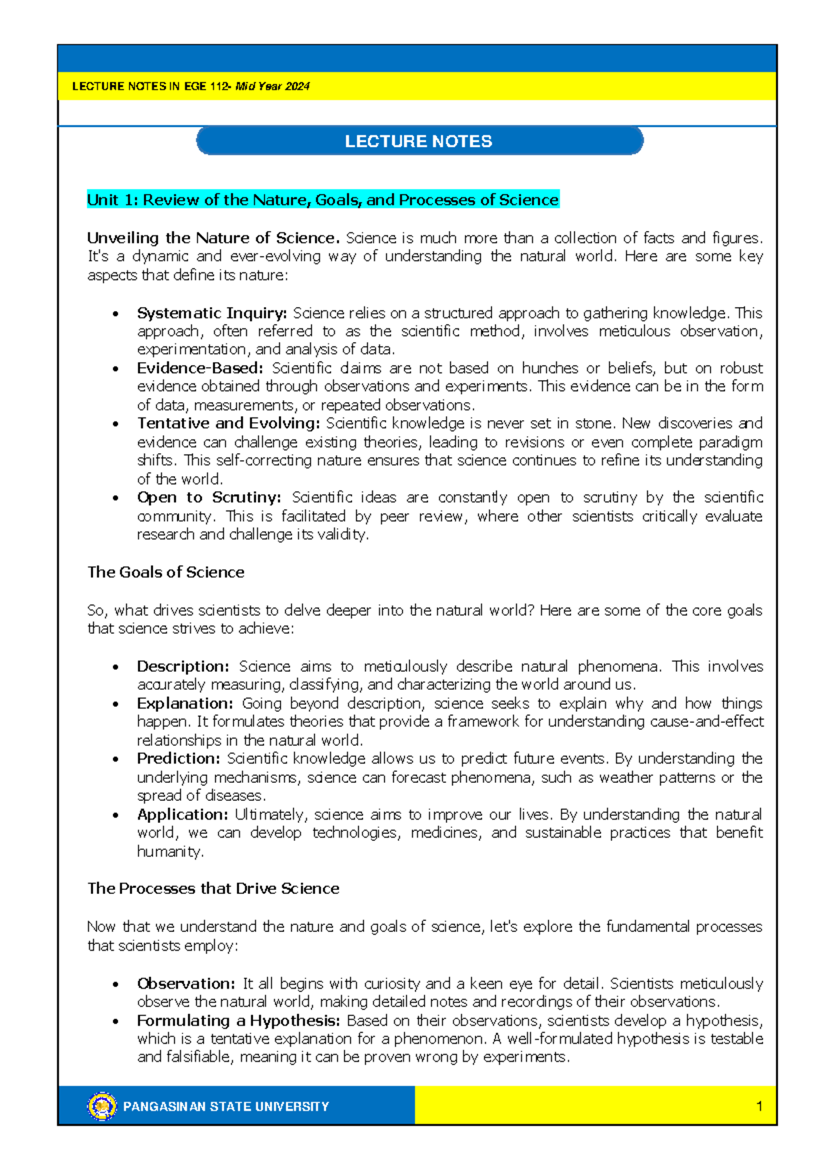 Inbound 5334393062653112366 - LECTURE NOTES Unit 1: Review of the ...