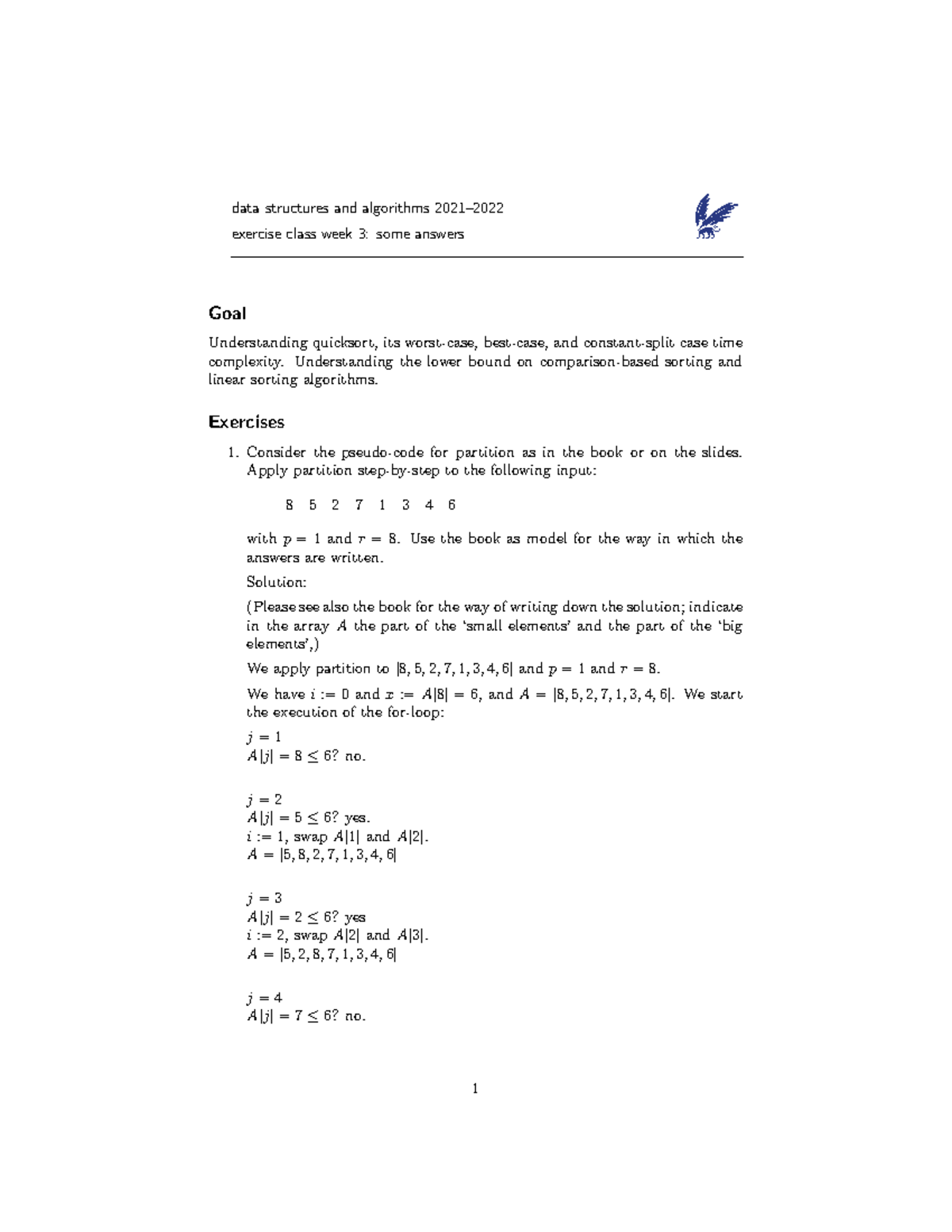 Week3s Week3 Assignments Solutions Data Structures And Algorithms 2021 Exercise Class Week