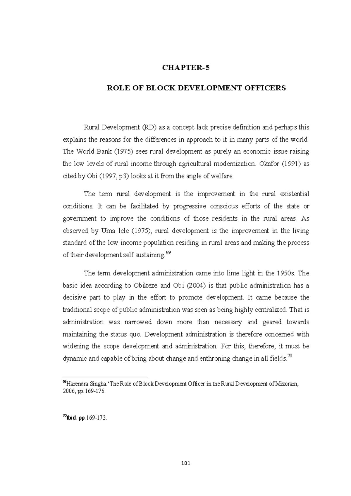 15 Chapter 5 - History - CHAPTER- ROLE OF BLOCK DEVELOPMENT OFFICERS ...
