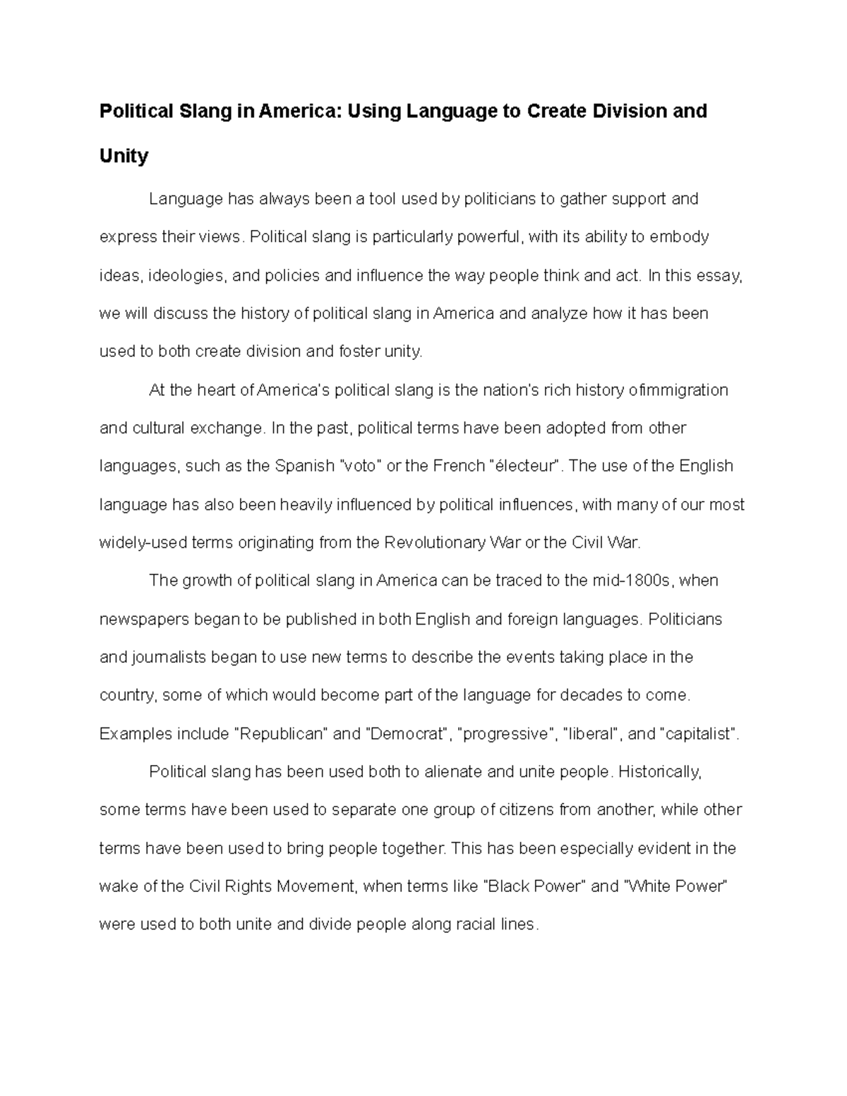 How Political Slang is used in America - Political Slang in America ...