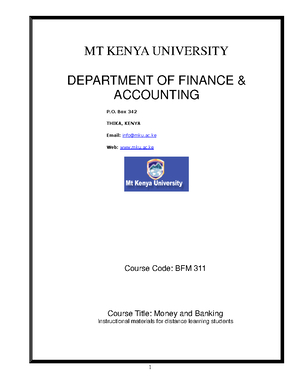 Principles OF Management Mount Kenya University (MKU) Notes - Masomo ...
