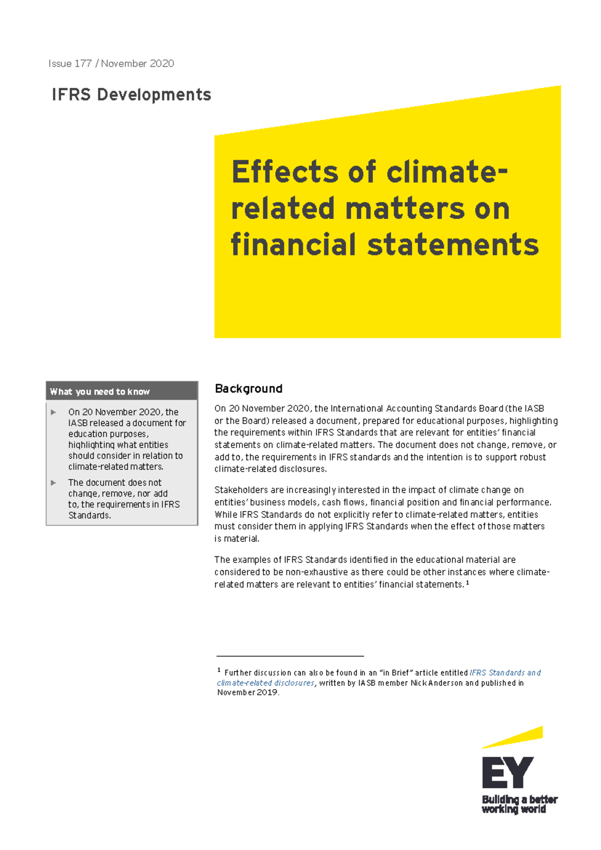 Ey ifrs devel 177 climate change november 2020 - Issue 177 / November ...