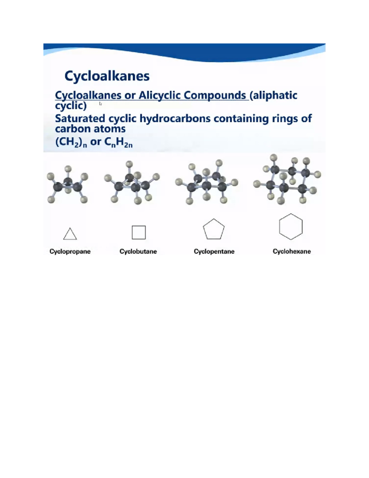 Cyclo - its for inorganic and organic chemistry - Bachelor of Science ...