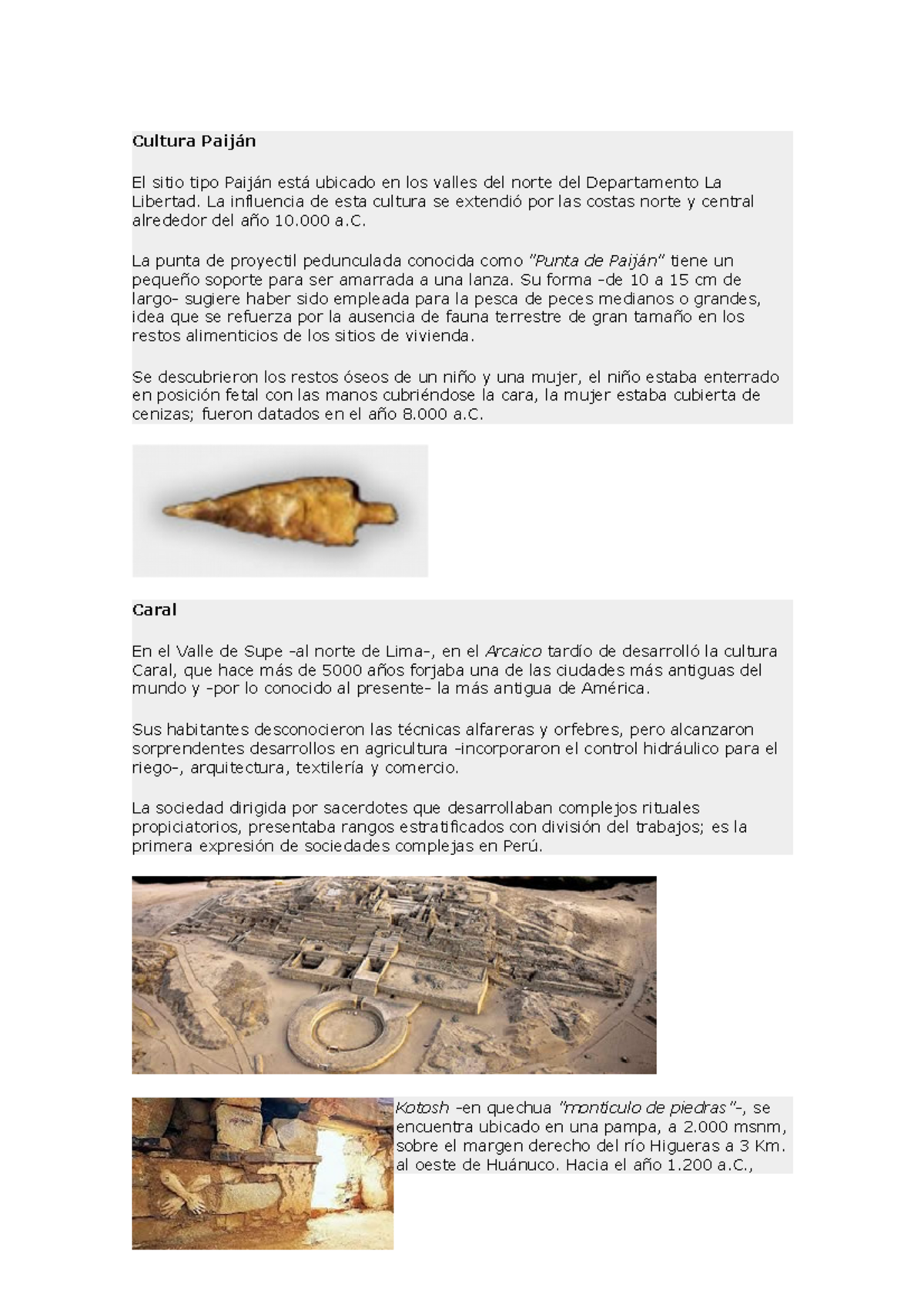 Dpc - fgfg - Cultura Paiján El sitio tipo Paiján está ubicado en los ...