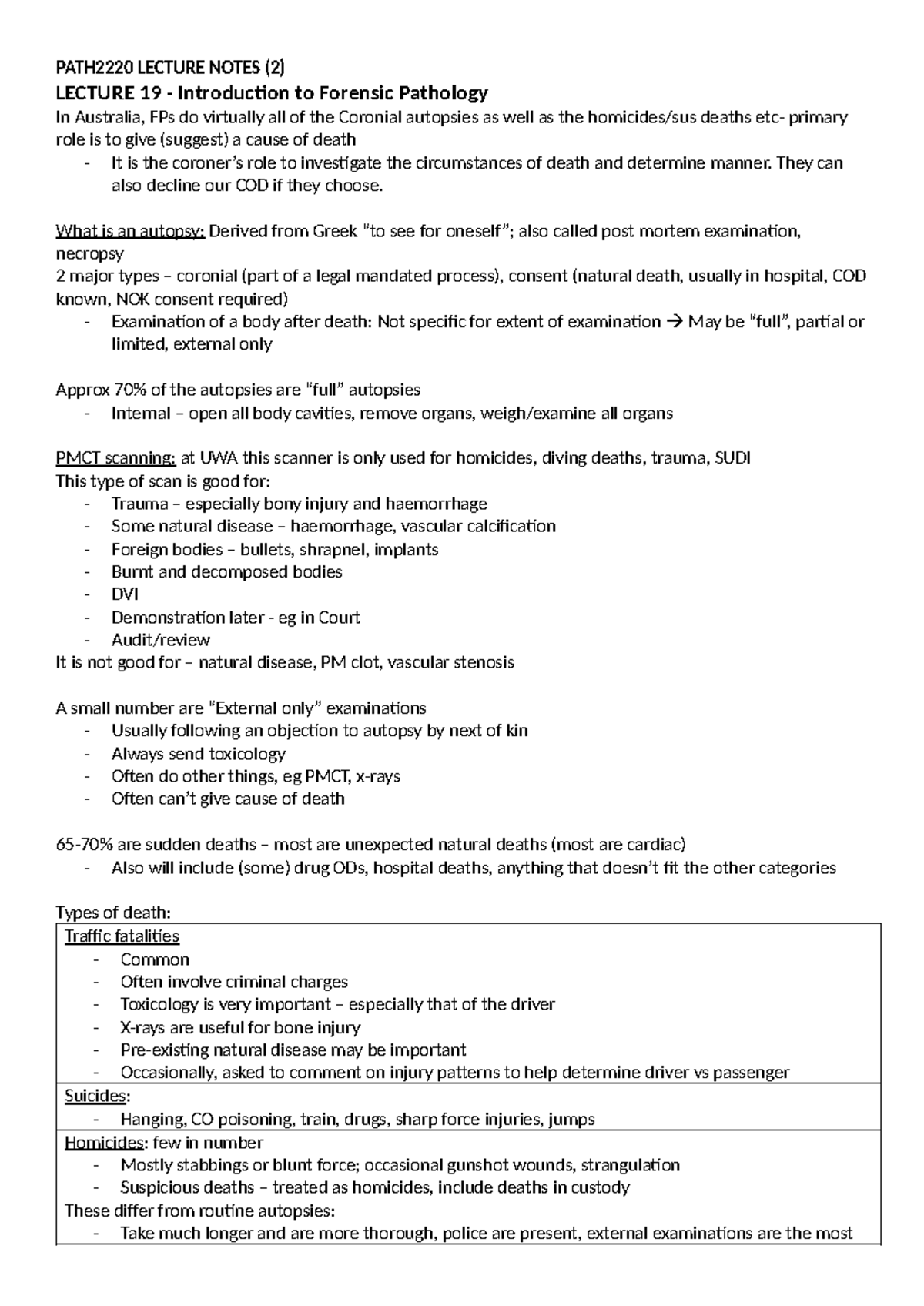 PATH2220 Lecture Notes - PATH2220 LECTURE NOTES (2) LECTURE 19 ...