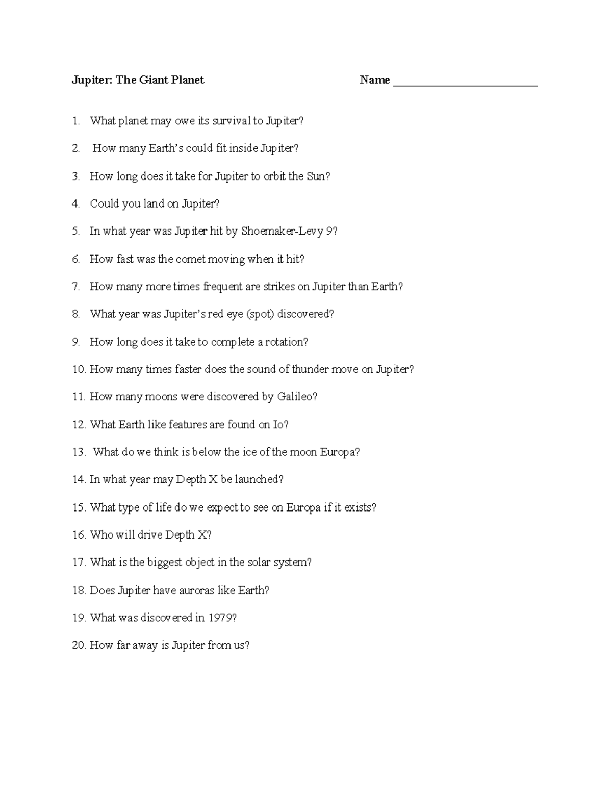 Our Universe Jupiterthe Giant Planet-1 - Jupiter: The Giant PlanetName