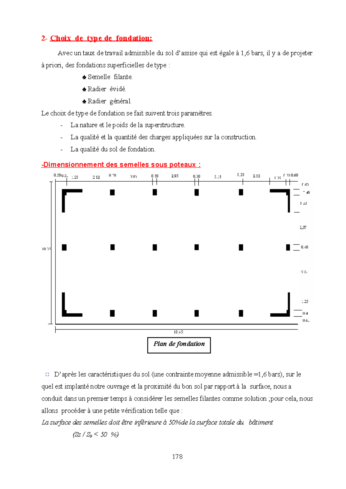 Cours radier general - Bon - 2- Choix de type de fondation: Avec un ...