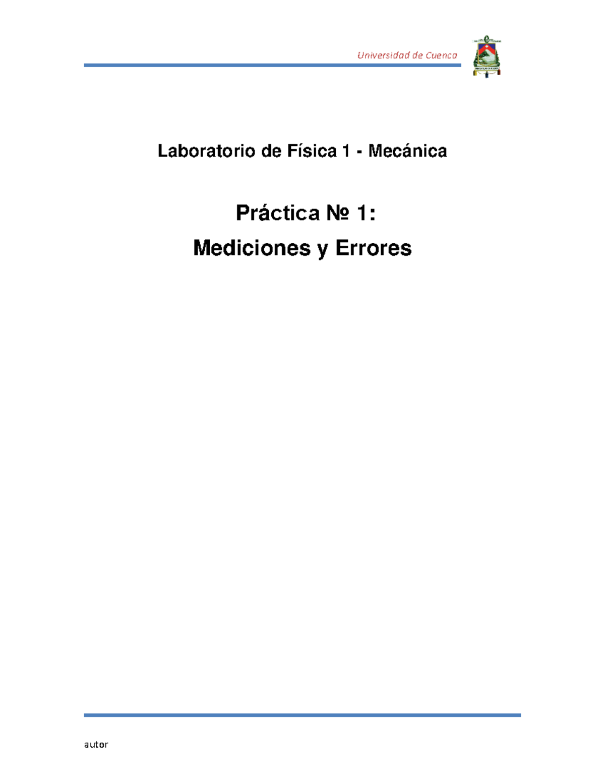 GUIA 1 Errores Y Mediciones - Warning: TT: undefined function: 32 Laboratorio de Física 1 ...