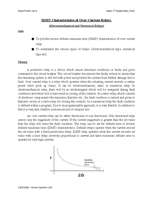 Power System Lab Experiment 5 - Simulation of Ferranti Effect Using MATLAB/SIMULINK Aim To ...