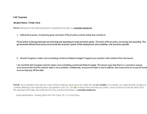 2.09 Honors Assignment - 2 Honors Assignment Student Name: Trinity Clark 1. Establish basic ...