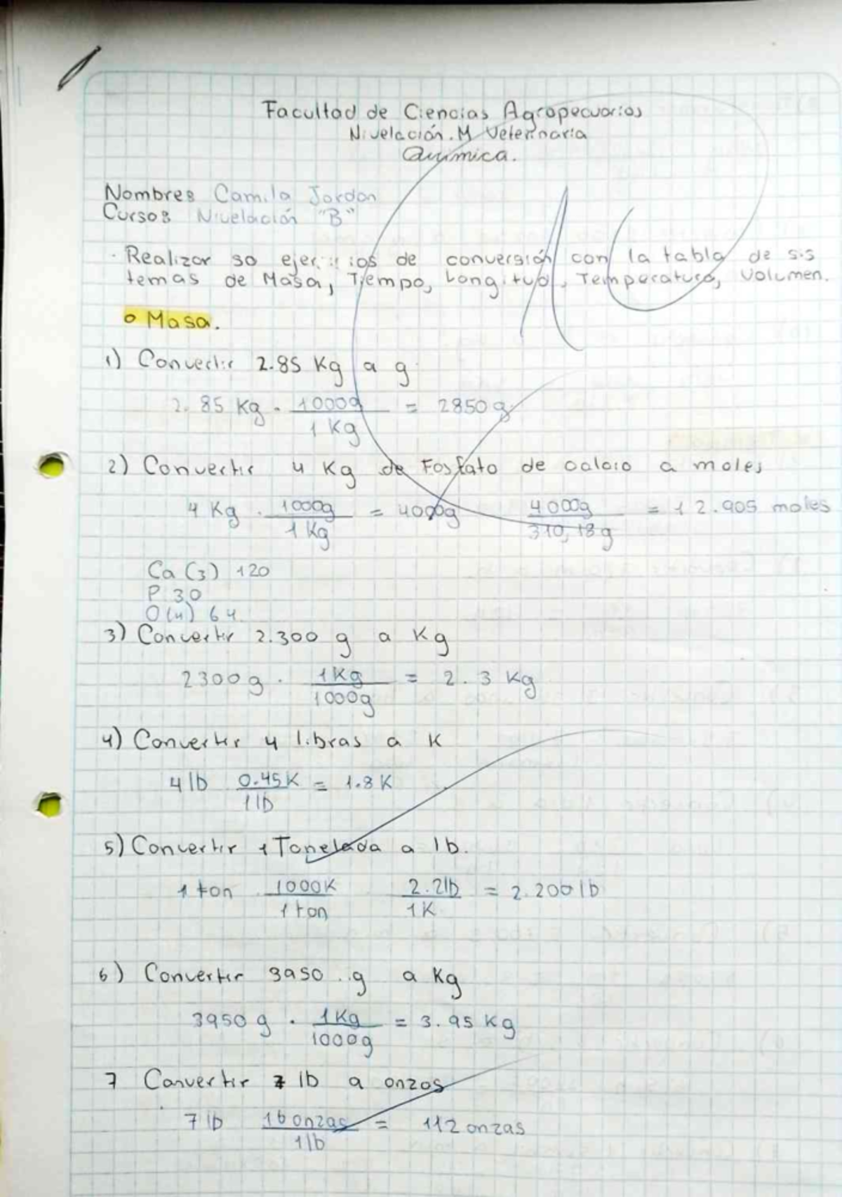 Conversiones -Quimica - Química Orgánica - Studocu