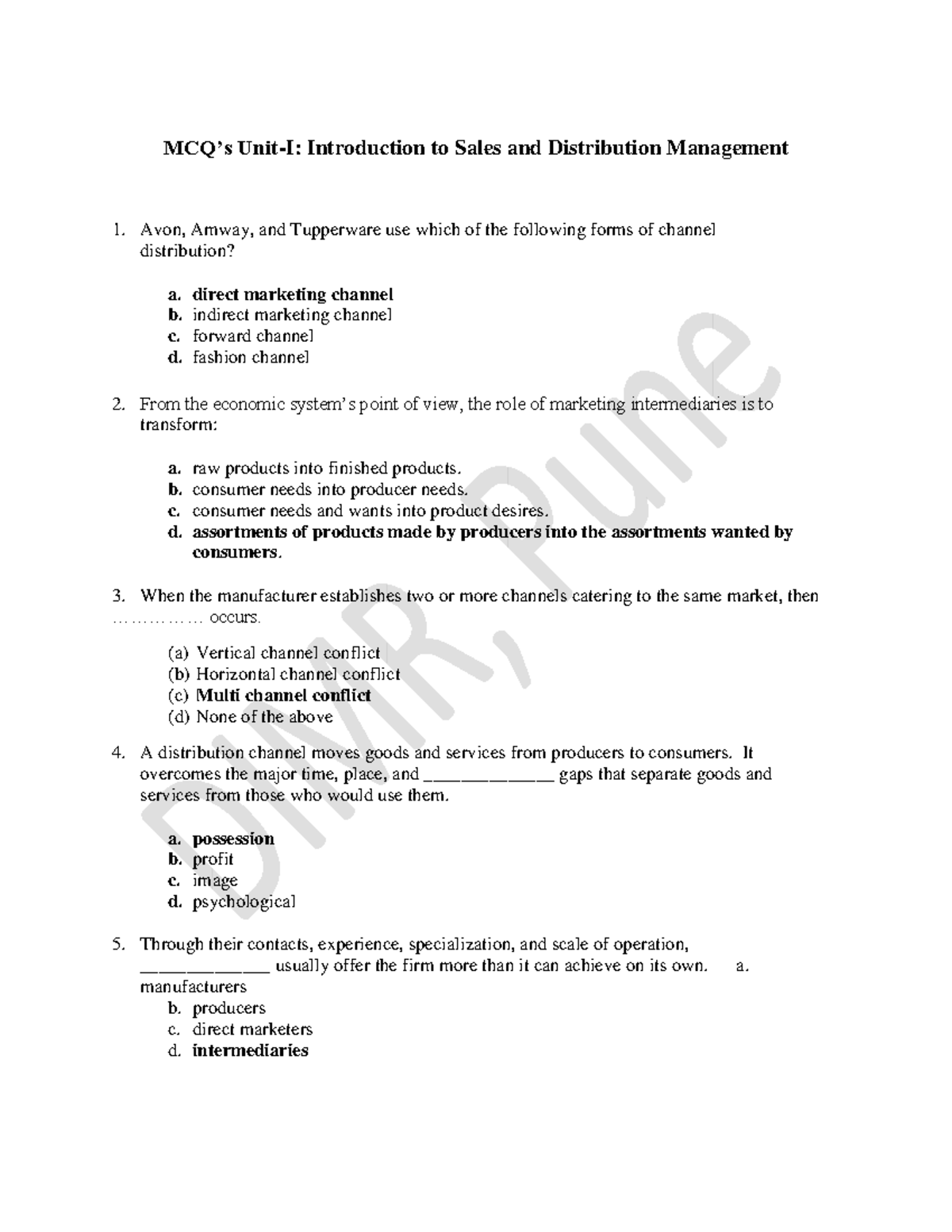 MCQ S DM Unit 1 FRA NOTS Mst 2 Quite short! This title is not great ...