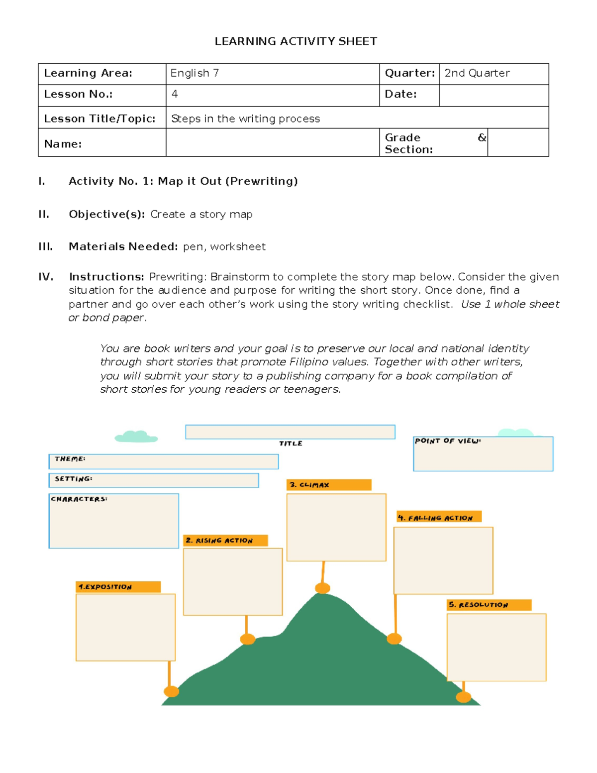 LAS 7 - Learning Activity Sheets - LEARNING ACTIVITY SHEET Learning ...