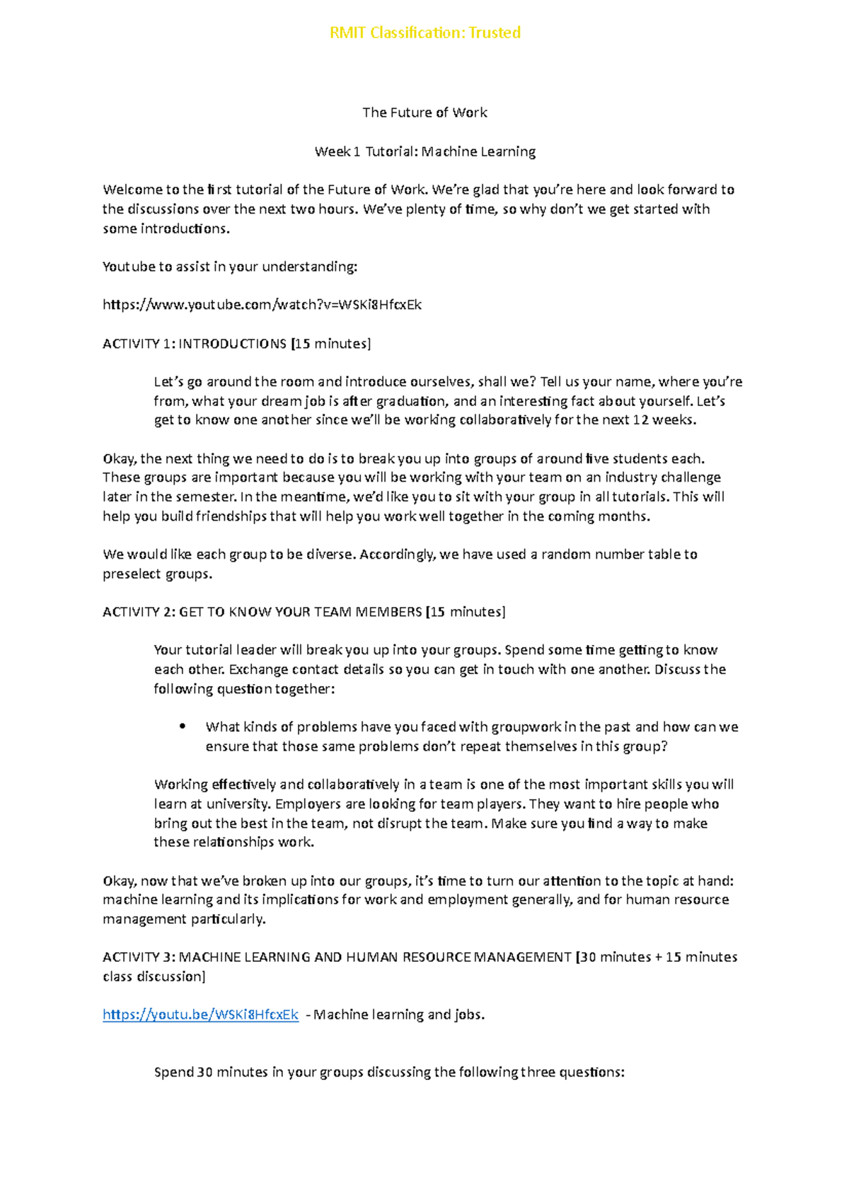 Week 1 Tutorial -Updated - ACCT1081 - RMIT University - Studocu