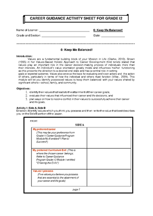 Humss-Culminating Activity Quarter 3 Week 1-8 - CULMINATING ACTIVITY ...