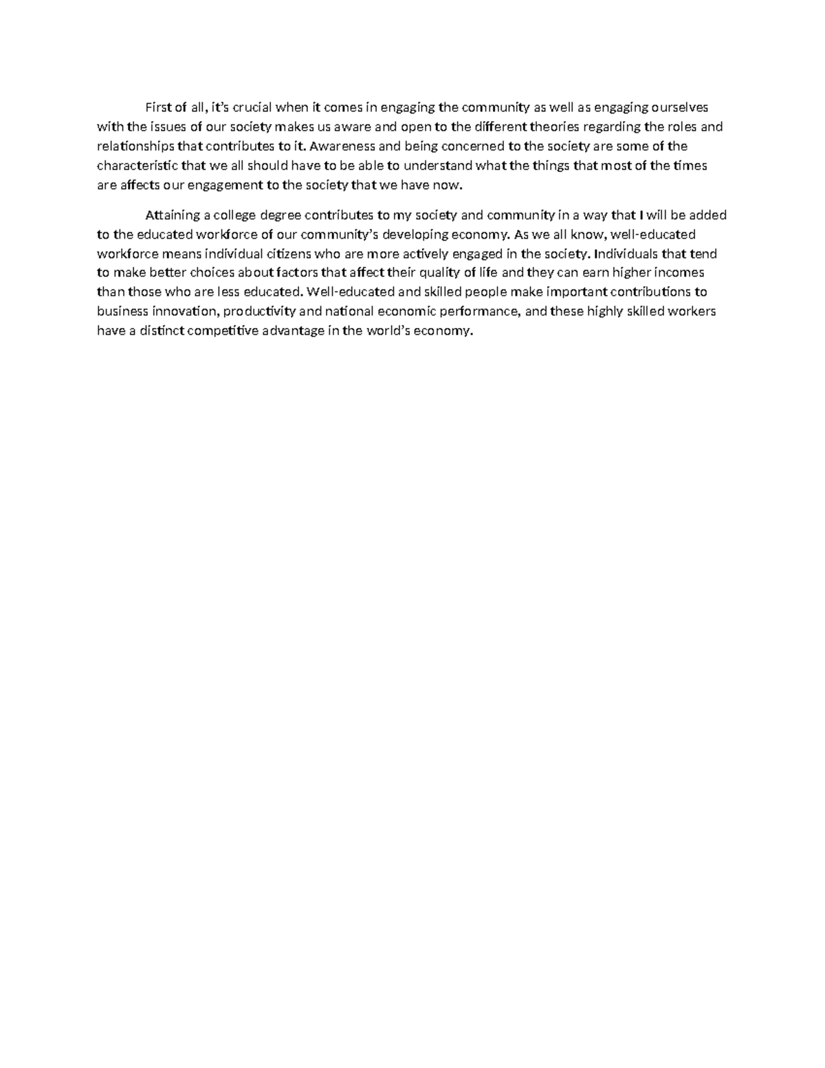 Ambida Sherilyn (BSSW-IIB) - First of all, it’s crucial when it comes ...