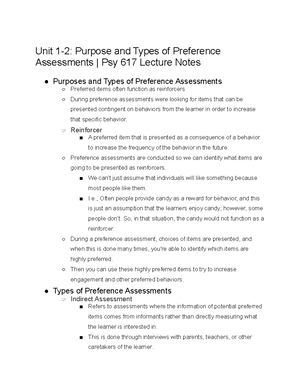 Unit 1-5 Multiple Stimulus Without Replacement (MSWO) Preference ...