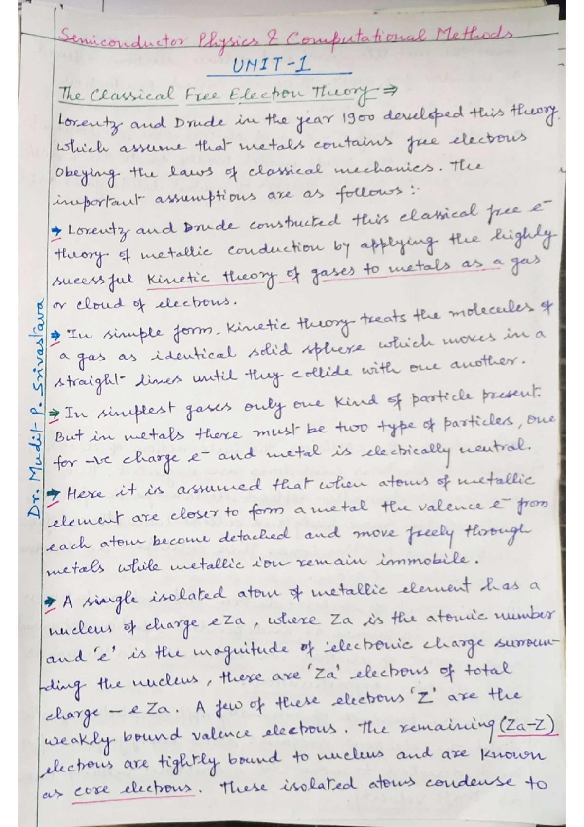 semiconductor unit 1 notes - Computer Science - Studocu