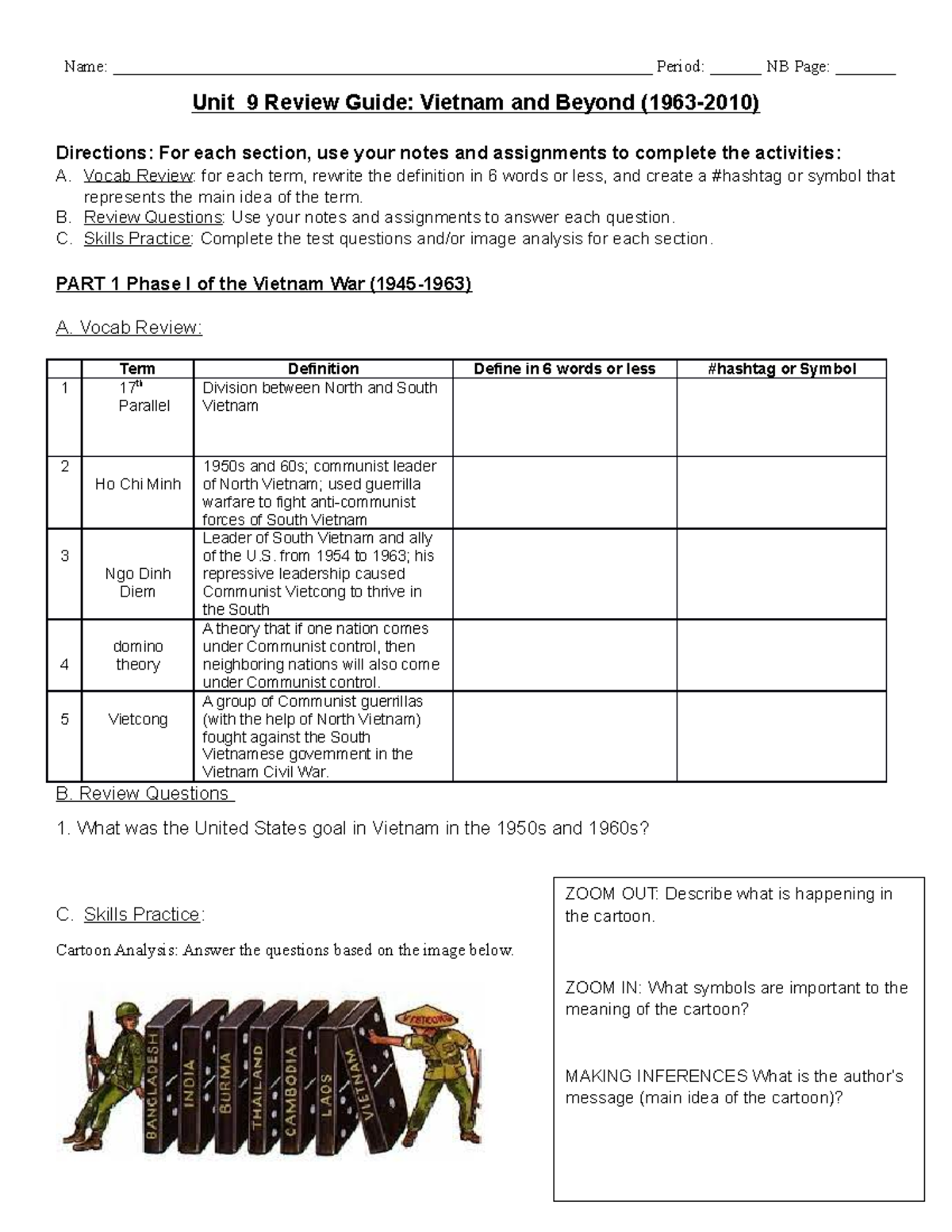 Unit 9 Review - Name ...