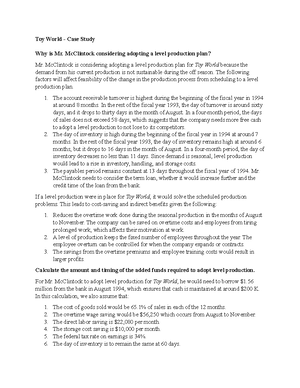 Ocean carrier case study - Ocean Carrier - Case Study Should Ms. Linn purchase the $39M capsize ...