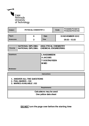CPUT Admission requirements 2012 - april 2011 study programmes ...