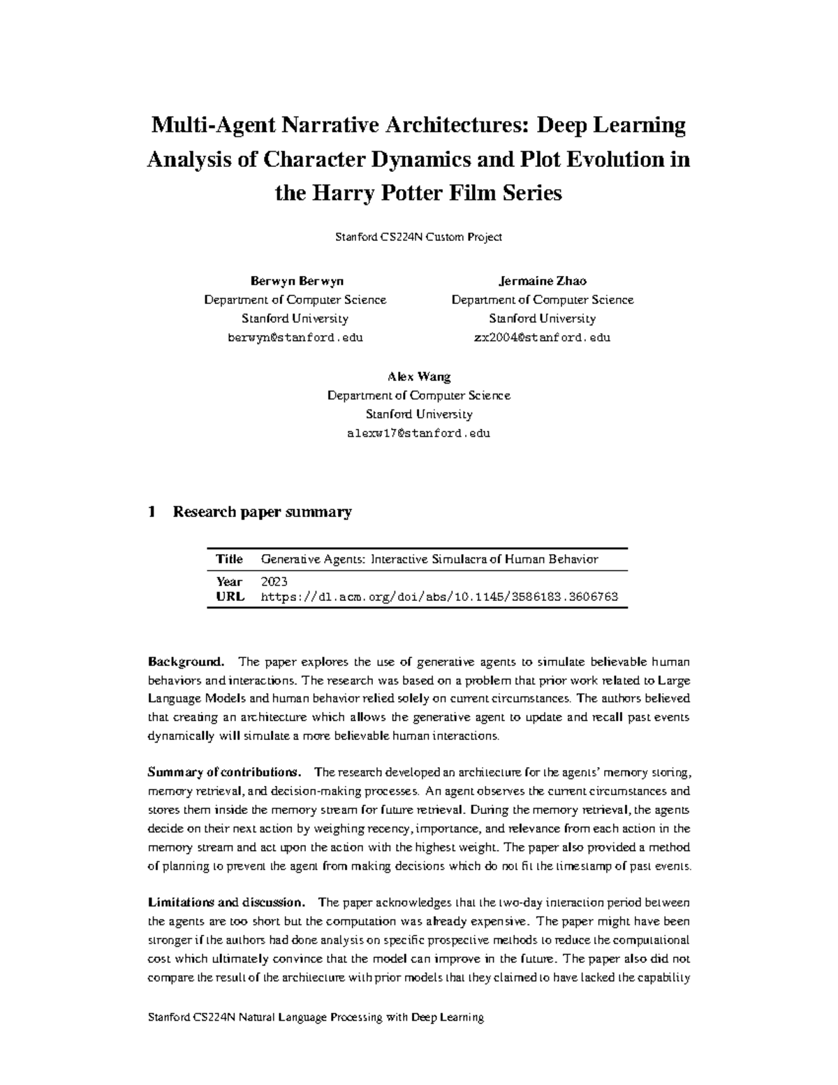 Multi-Agent Narrative Architectures Proposal - Multi-Agent Narrative ...