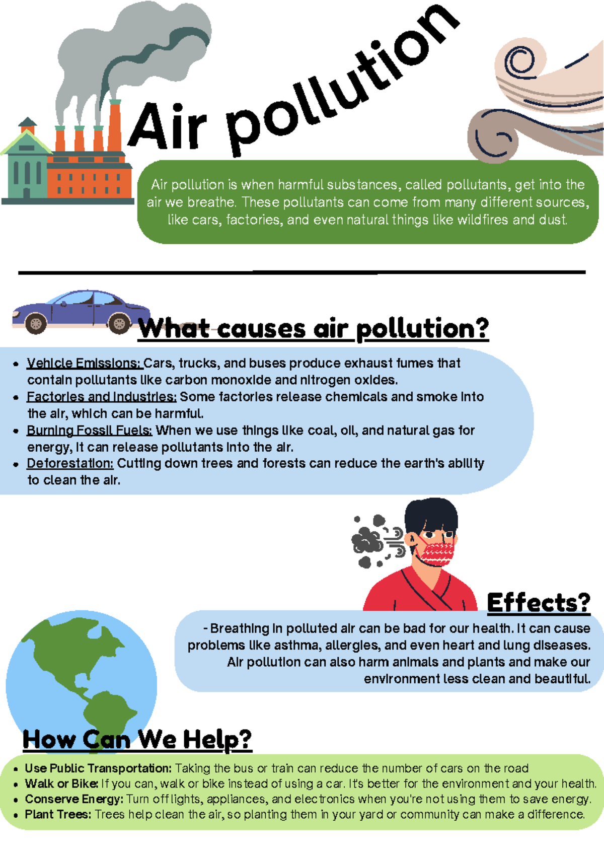 Air pollution - What causes air pollution? Vehicle Emissions: Cars ...