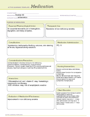Naloxone - drug cards - ACTIVE LEARNING TEMPLATES Medication STUDENT ...