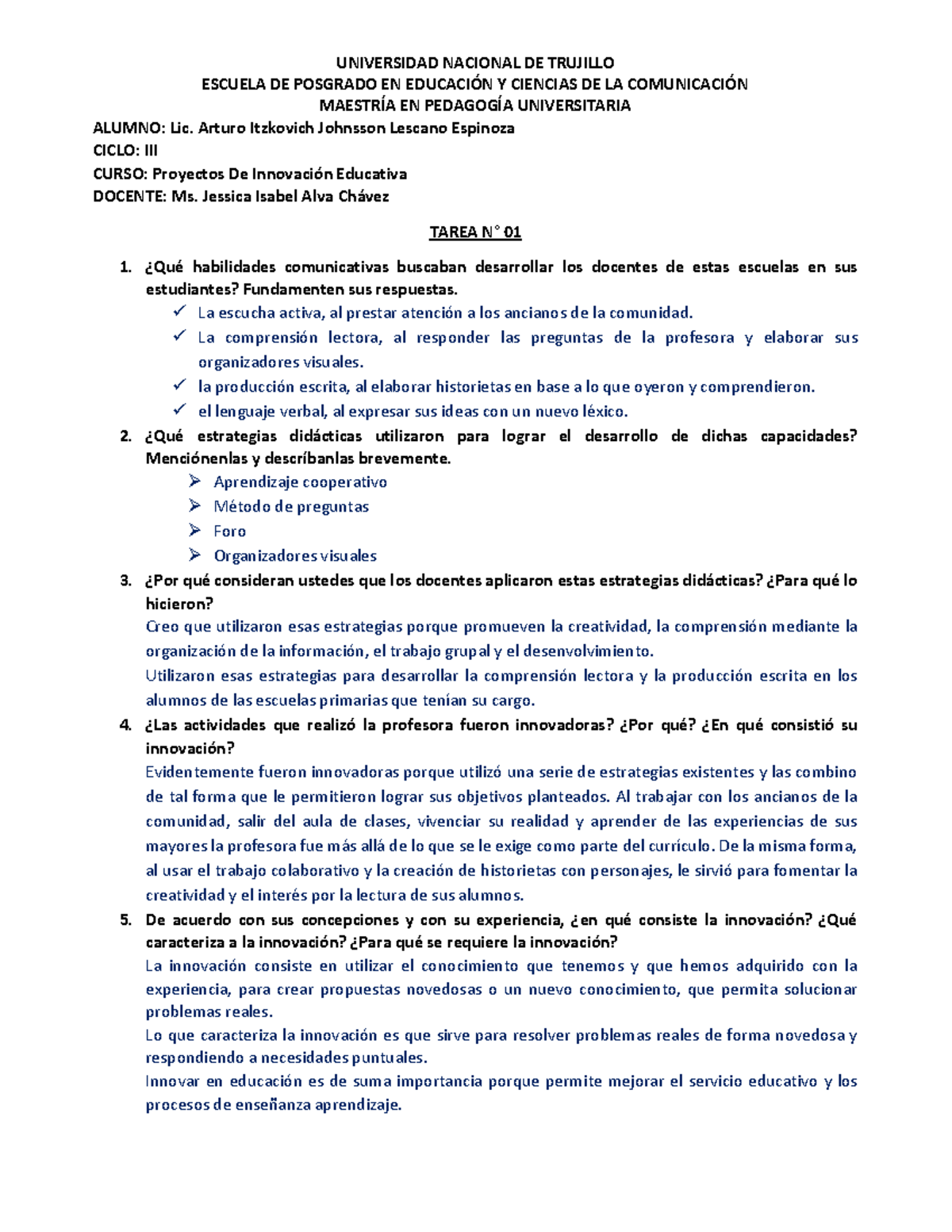 Tarea 1 - actividad 1 - Warning: TT: undefined function: 32 UNIVERSIDAD NACIONAL DE TRUJILLO ...