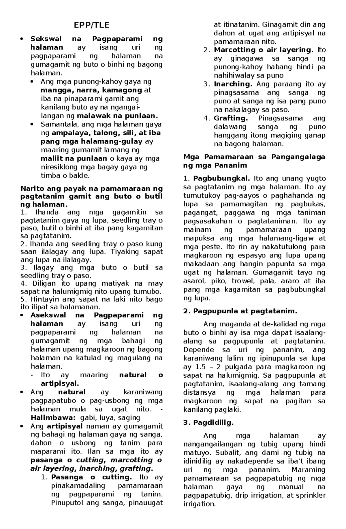 EPP lecture - It will help you - EPP/TLE Sekswal na Pagpaparami ng ...