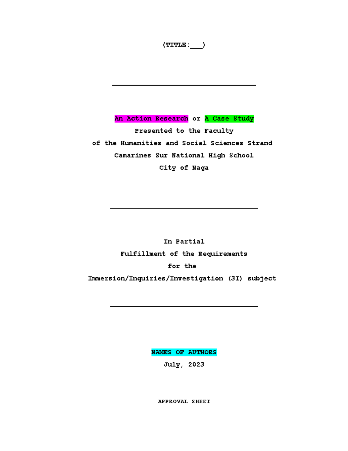 SHS- Template-Preliminary-pages-of-studies - (TITLE