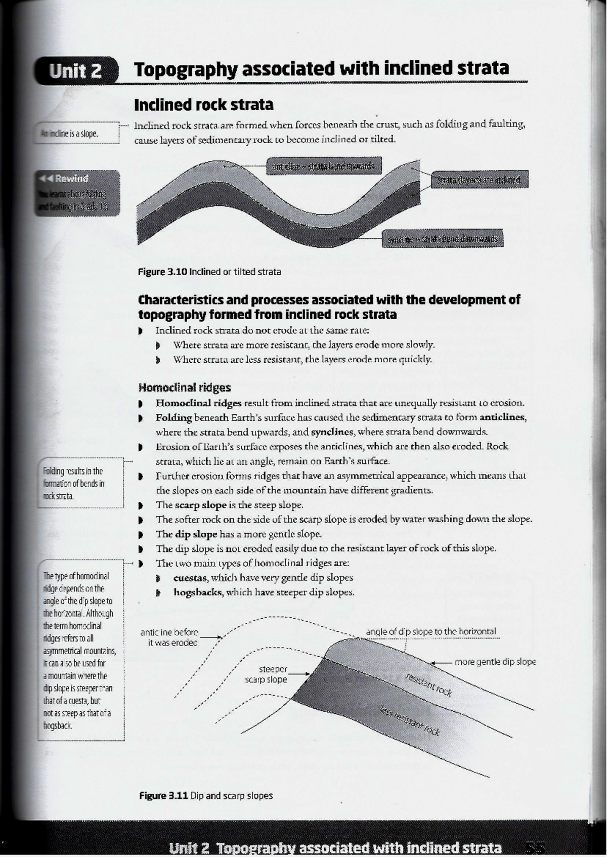 Topography associated with inclined strata - REII312 - Studocu