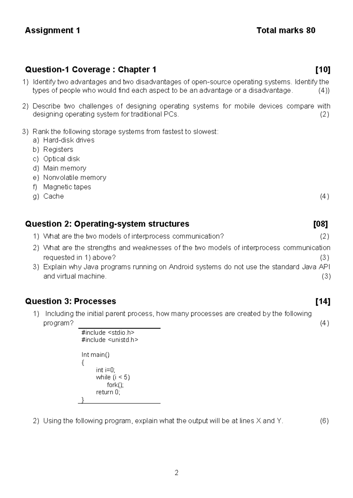 COS3721 102 2024 - 2 Assignment 1 Total marks 80 Question-1 Coverage : Chapter 1 [10] Identify ...