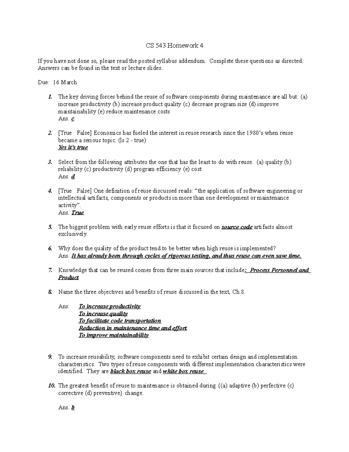 HMWK 4 S16 HO - Tutorial - CS 543 Homework 4 If you have not done so, please read the posted ...
