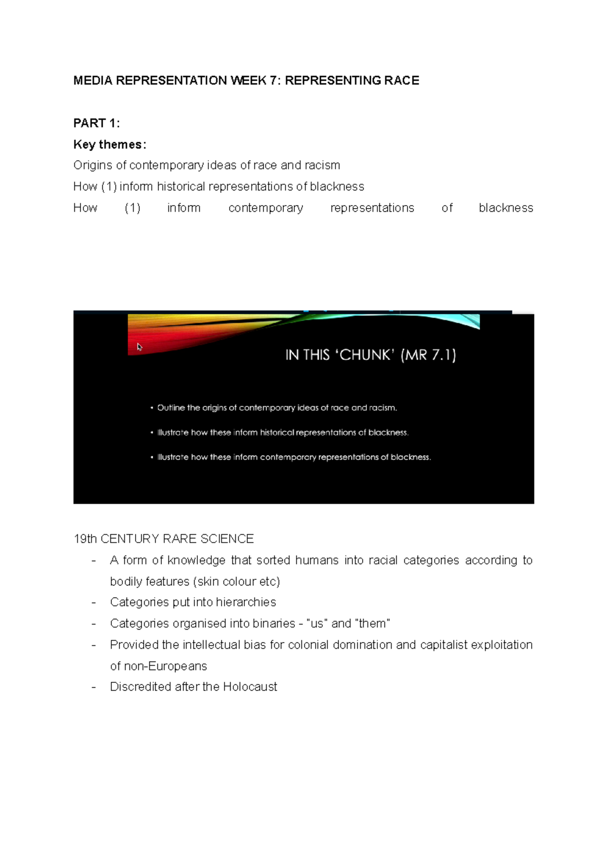 Media Representation Week 3 part 1 - MEDIA REPRESENTATION WEEK 7 ...