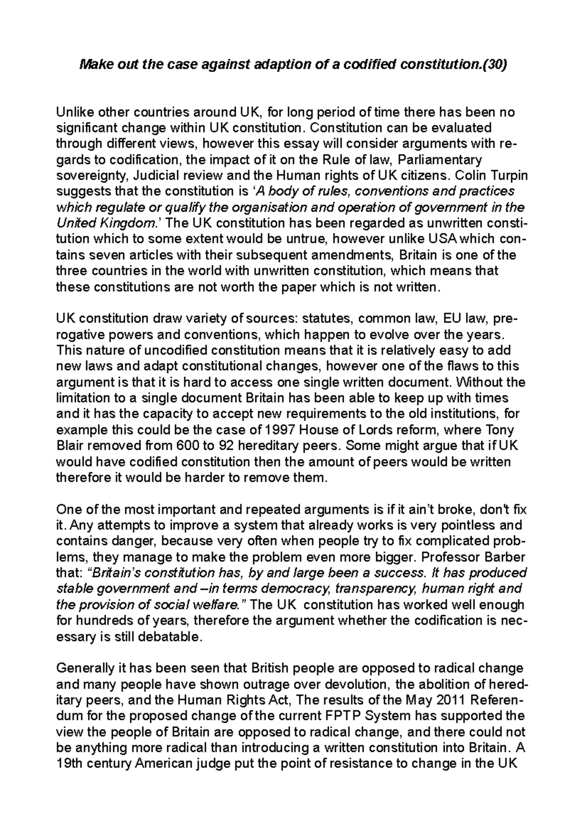 make-the-case-against-codified-constitution-in-the-us-make-out-the