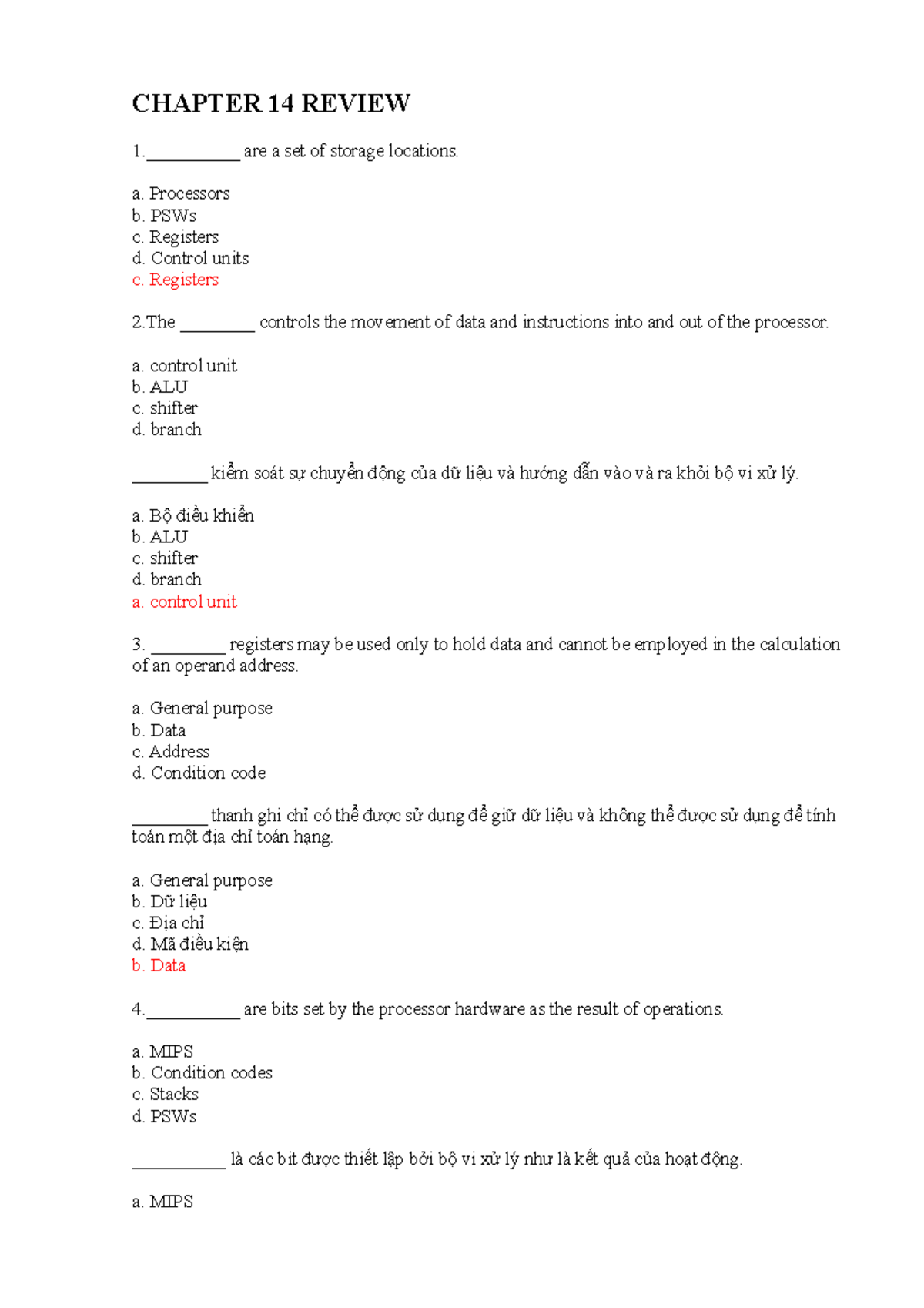 Chapter 14 Review CHAPTER 14 REVIEW 1 Are A Set Of Storage chapter-14-review-chapter-14-review-1-are-a-set-of-storage