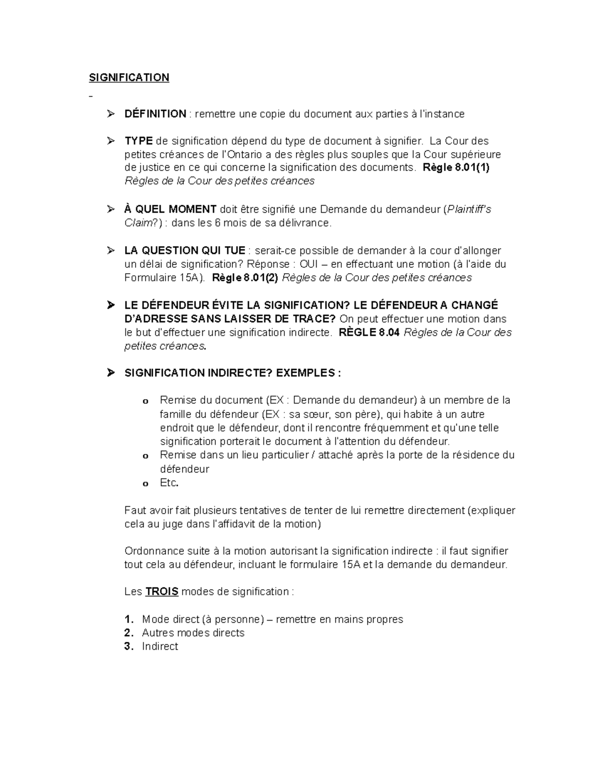 Document explicatif #2 - Signification - SIGNIFICATION DÉFINITION ...