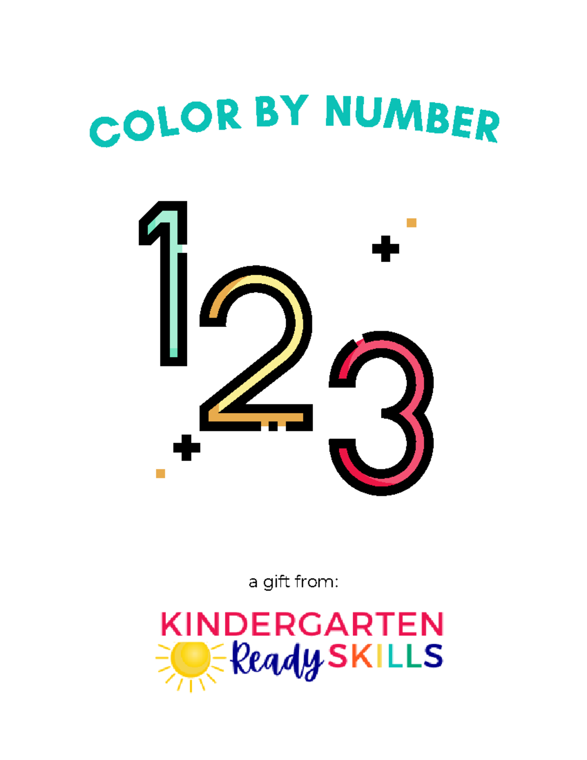 Color by Number gift freebie feb 22 krrp - C O LO R BY NUMBE R a gift ...
